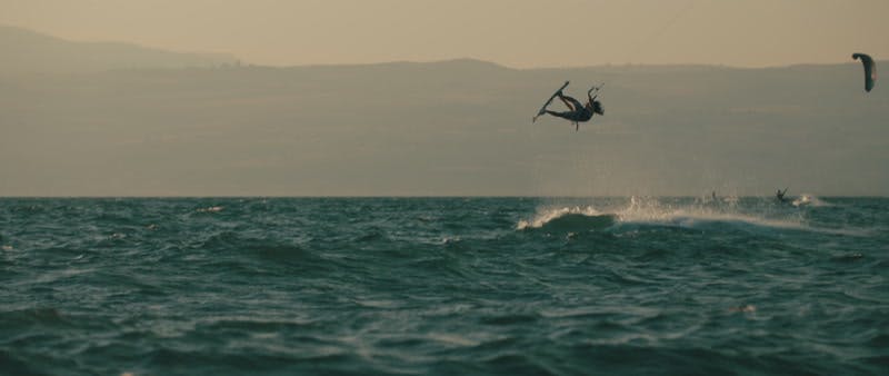 Wave-riding, Kitesurfing, Kiteboarding, Tricks by Ami Bornstein – Stock ...