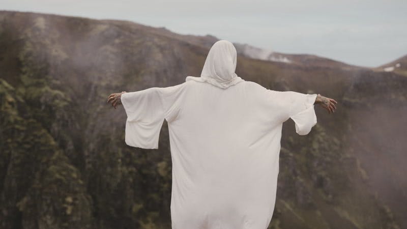 White Cape, Man, Ceremony, Praying by Morten Lovechild – Stock Footage ...