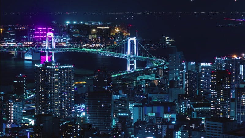 Cityscape, Citylights, Building, Ocean by Justin Tierney – Stock ...