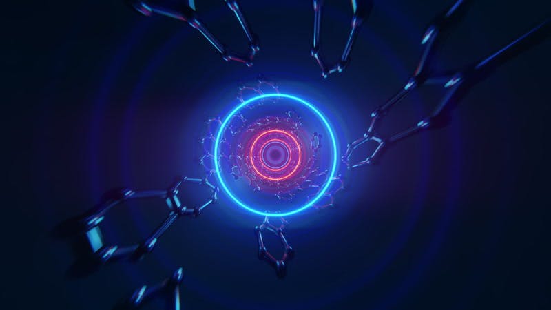 Violet, Double Helix, Seamless, Illuminated by Finn Moeller – Stock ...