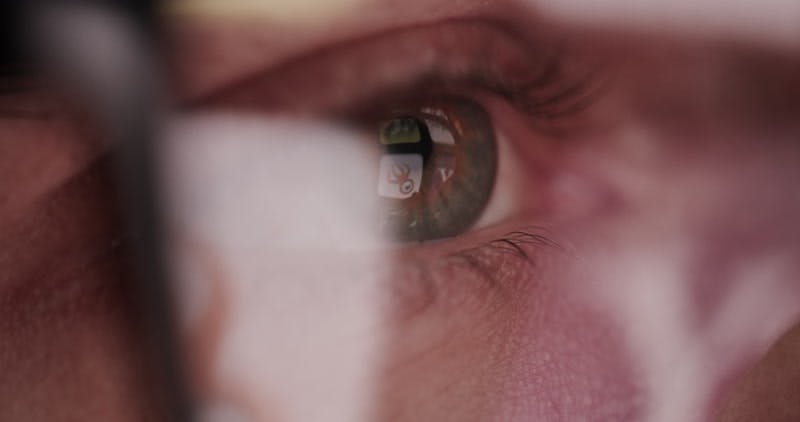 Scrolling, Reflection, Glasses, Eyes by Clever Stock Studio – Stock ...
