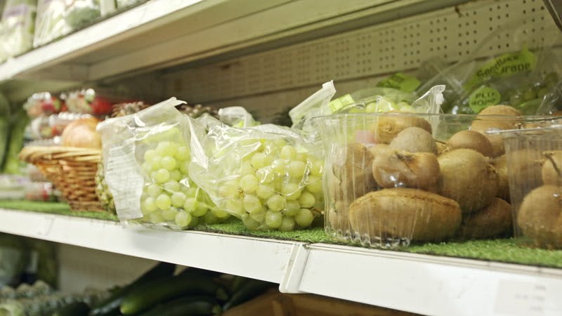 Packaged, Grapes, Kiwis, Grocery Store by The Stock Studio – Stock ...