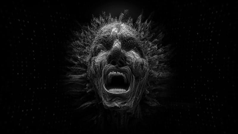 Cyber, Distorted, Techno Evil, Digital Demon by ORIGAMO – Stock Footage ...