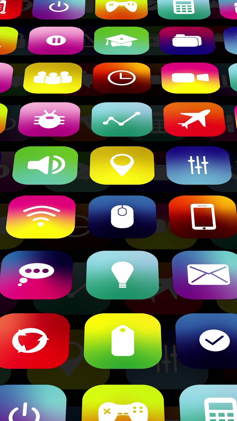Colorful, App, Smartphone, Social Media by Animedias – Stock Footage ...