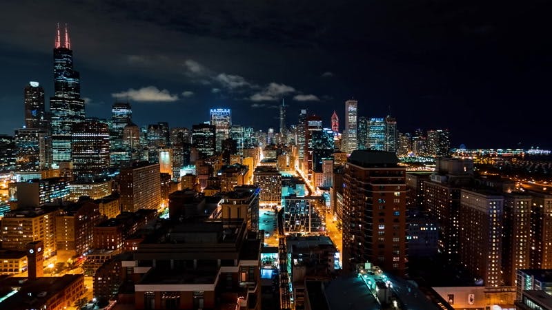 Illinois, Usa, Chicago, Downtown by Justin Tierney – Stock Footage ...