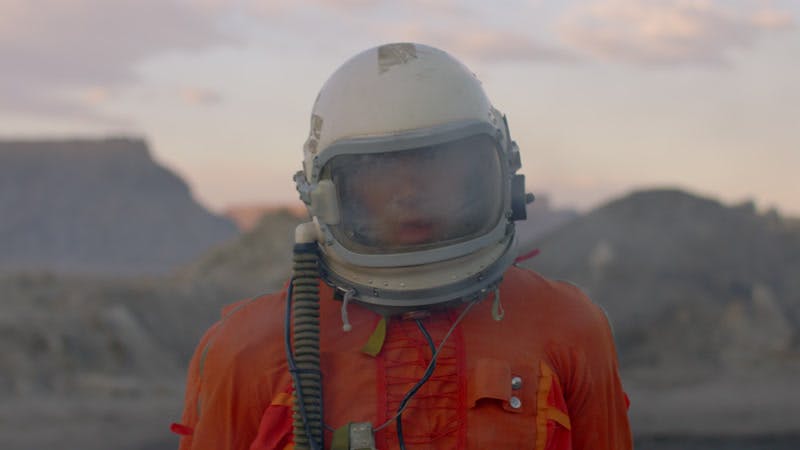 Astronaut, Astronaut Helmet, Desert, Orange Overalls by Tanner Fowler ...