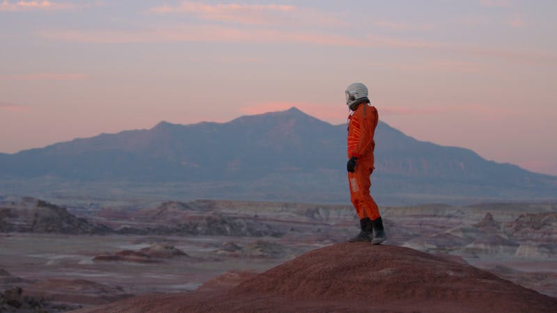 Astronaut Suit, Astronaut Helmet, Orange Overalls, Desert by Tanner ...