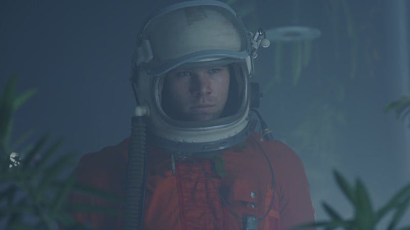 Astronaut, Plants, Greenhouse, Fog by Tanner Fowler – Stock Footage