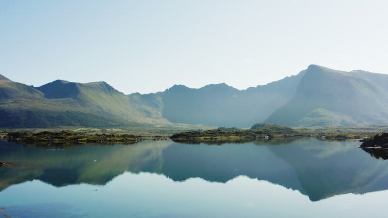 Drone, Mountain, Lake, Reflection by Kristian Ozer Kettner – Stock ...
