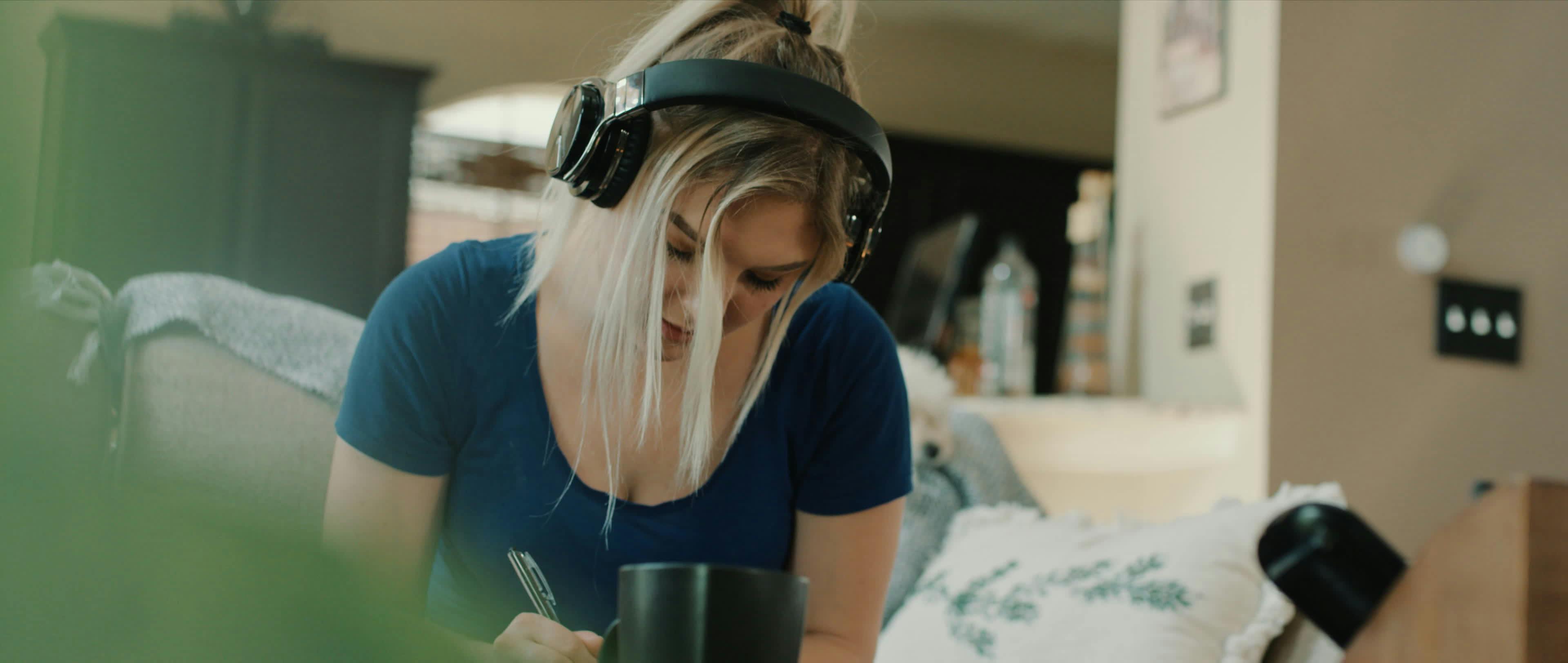 Discover Girl Songwriting at Home, a story-driven footage | Artlist
