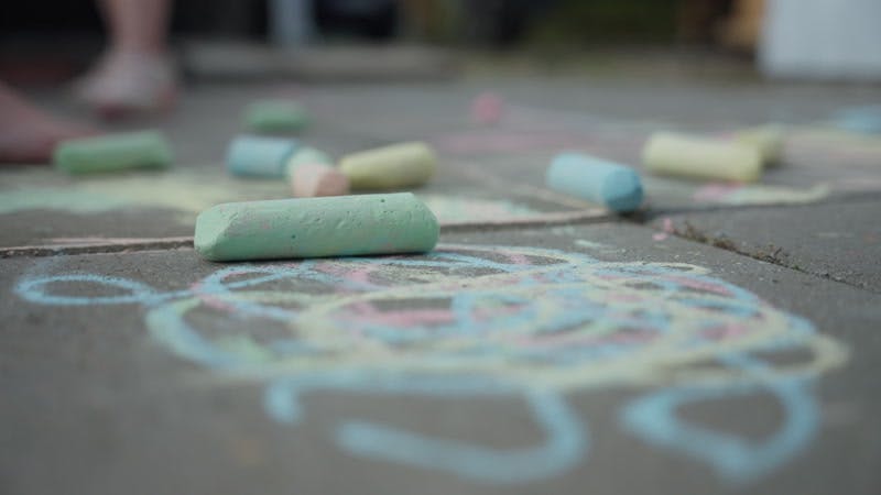 Pavement, Scribble, Chalk, Drawing by Mathias Tegtmeier – Stock Footage ...