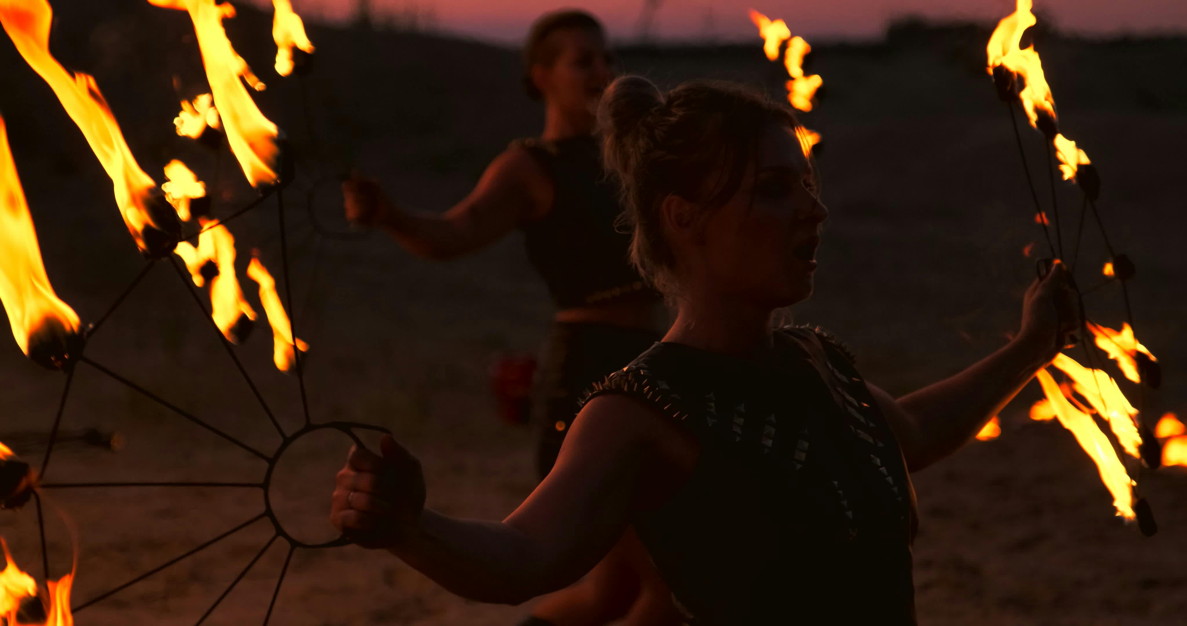 Discover dancers-juggling-with-fire, a story-driven footage