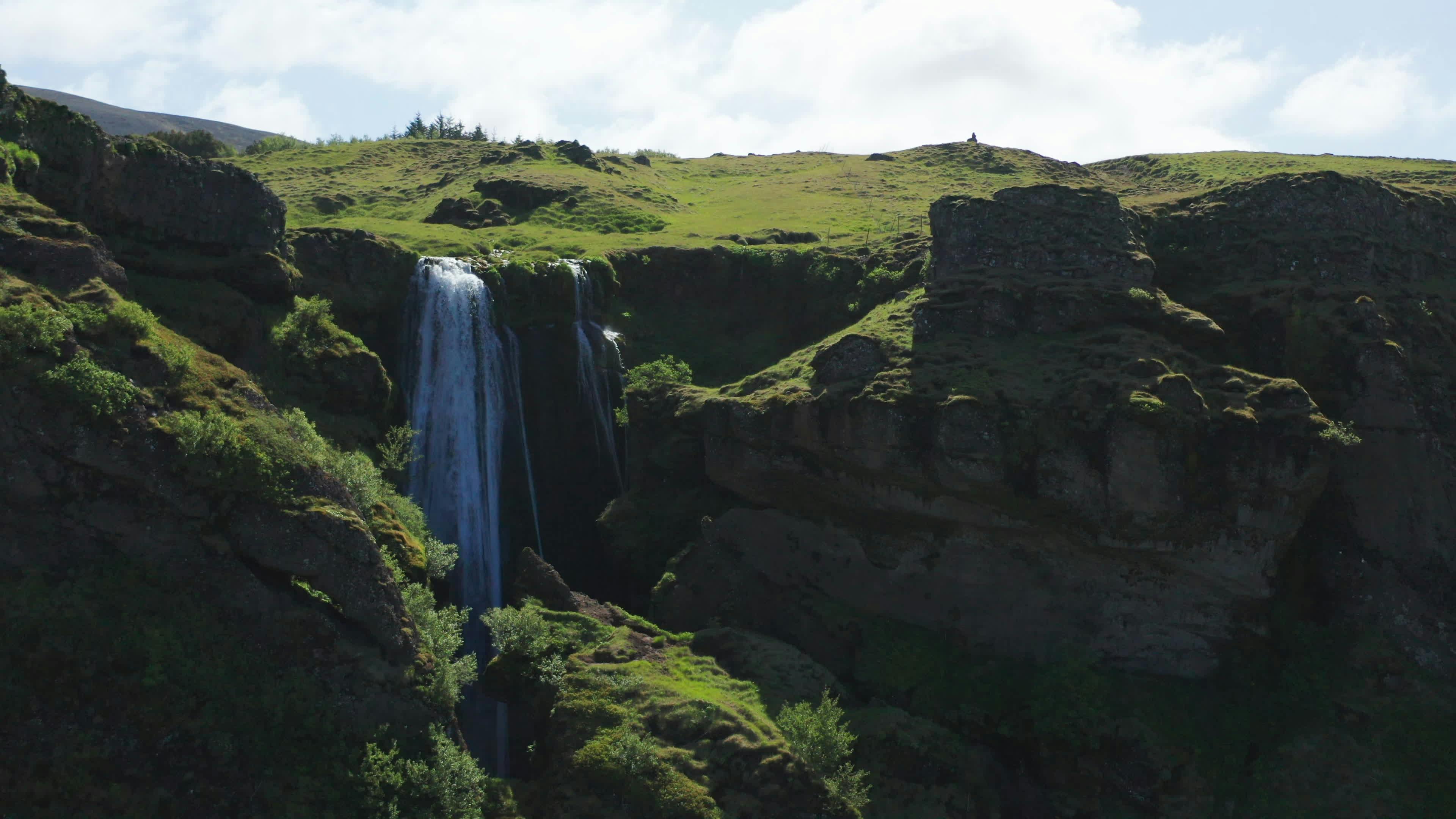 Discover clifftop-waterfall, a story-driven footage