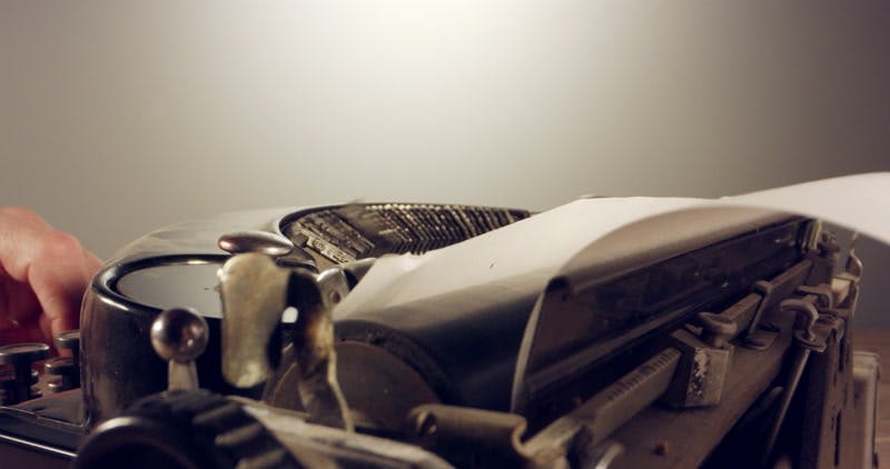 Person, Typing, Typewriter, Vintage by The Stock Studio – Stock Footage ...