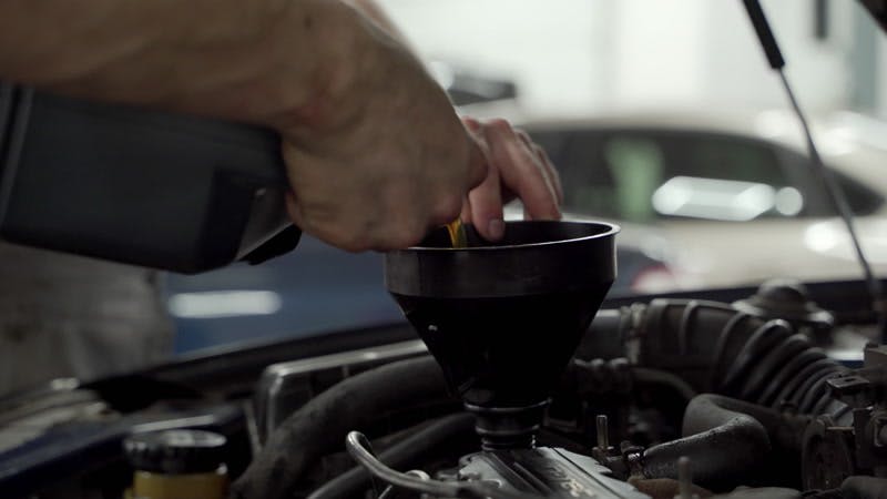 Car, Mechanic, Gear Oil, Funnel by Artem Medvediev – Stock Footage ...