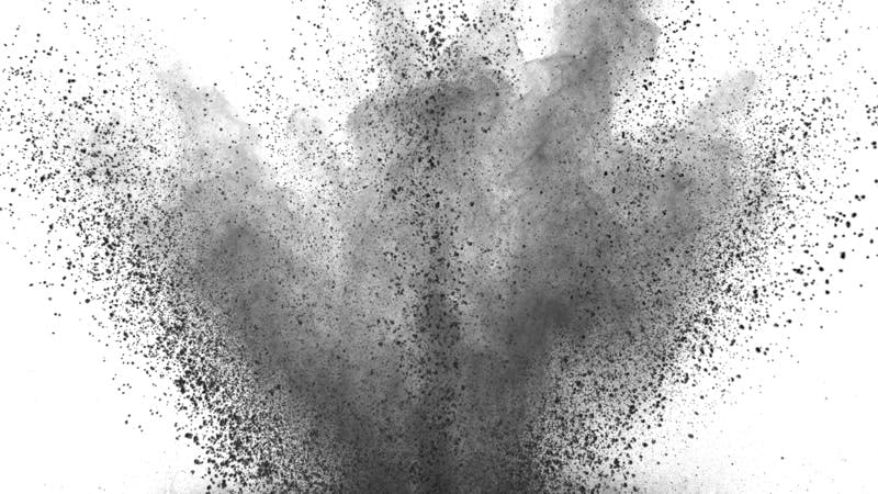 Dust Explosion, White Background, Particles, Powder by Via Films ...