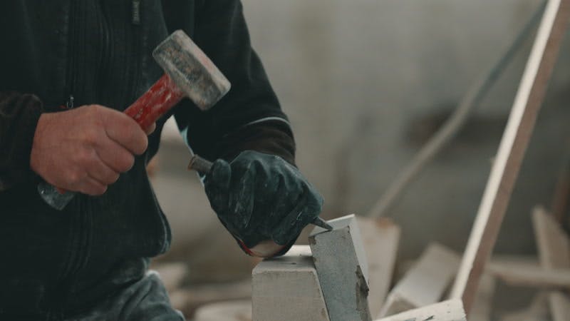 Sculpting, Working, Craftsman, Hammer by jmg-visuals – Stock Footage ...