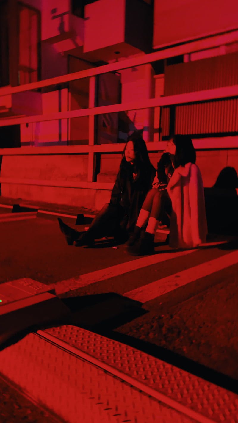 Red Filter Effect, Nightlife, Hangout, Friend by Unity (유니티) – Stock ...