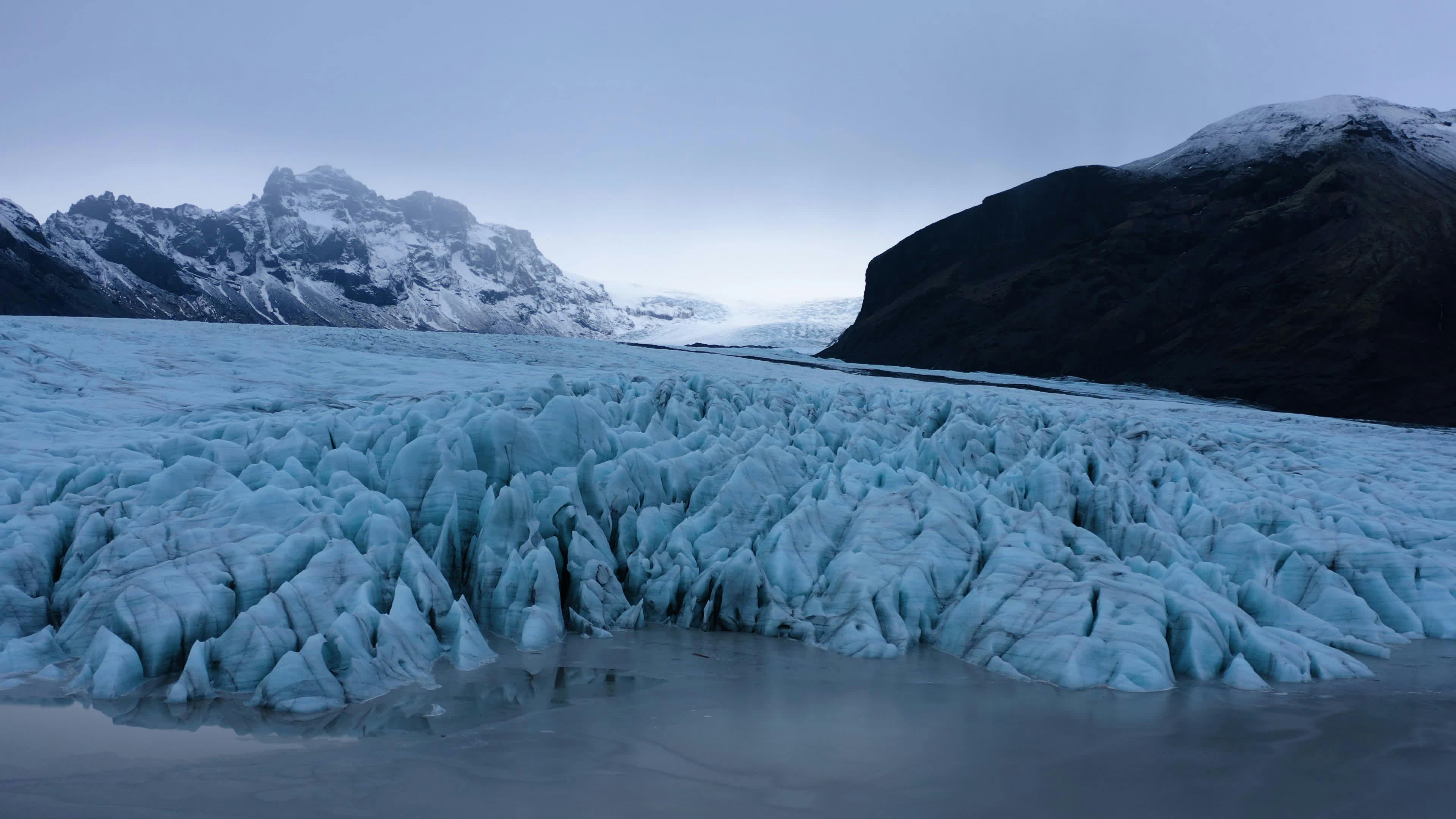 Discover flying-over-an-icelandic-glacier, a story-driven footage | Artlist