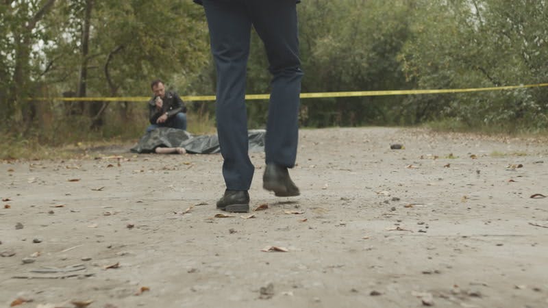 Detective, Crime Scene, Homicide, Victim by SeventyFour – Stock Footage ...