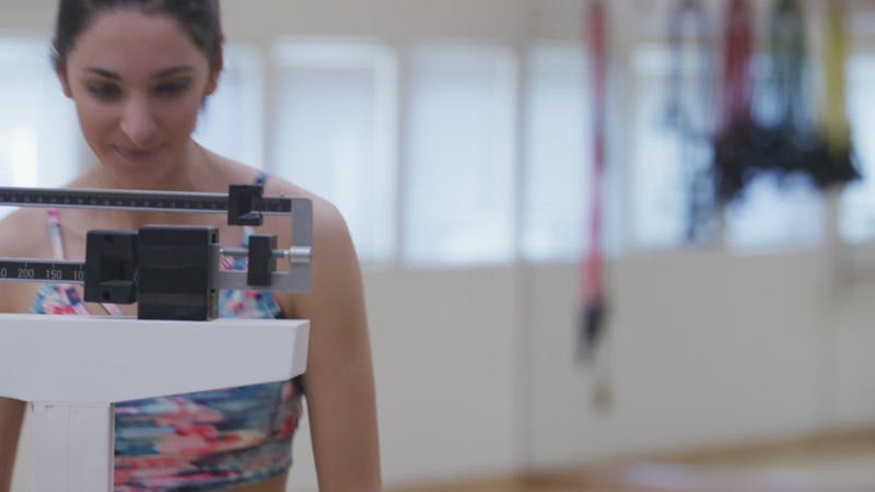 Woman, Weighing Scales, Beam Scale, Success by Via Films – Stock ...