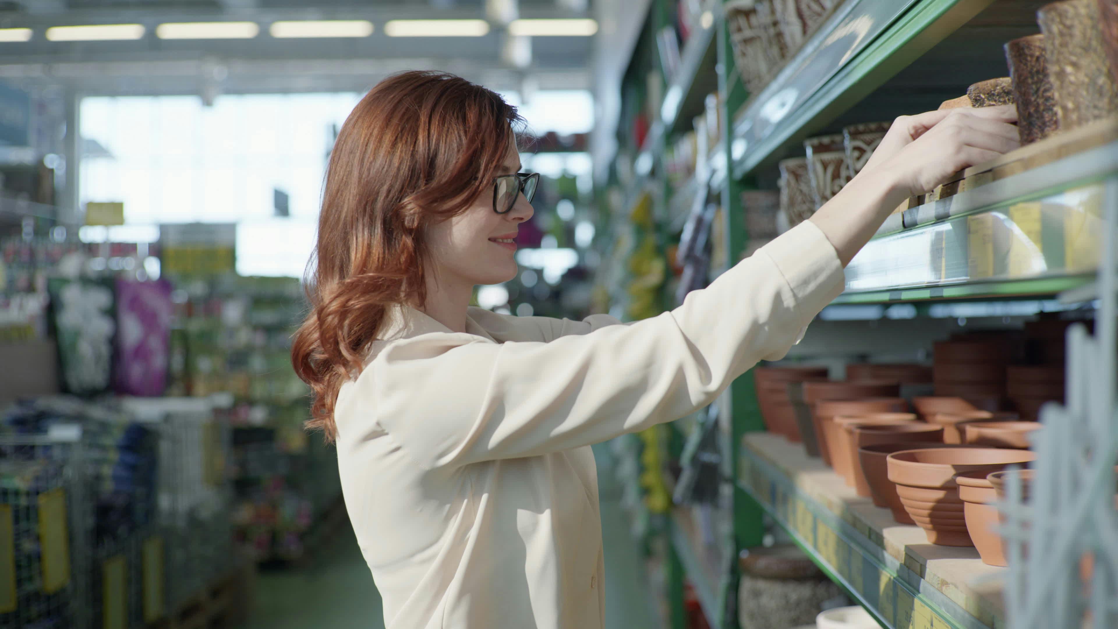 Discover woman-shopping-in-a-houseware-store, a story-driven footage ...