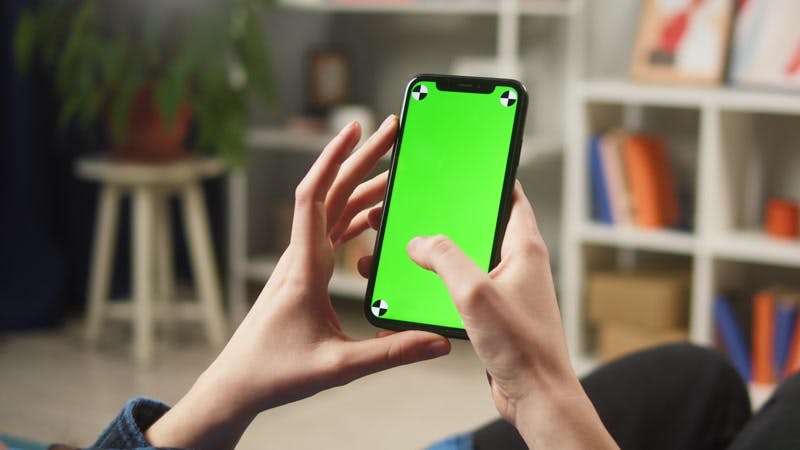 Greenscreen, Hands, Surfing, Scrolling by Eleven Studio – Stock Footage ...