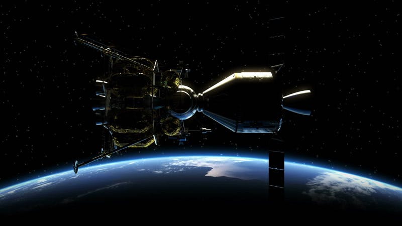 Spaceship, Space, Animated, Satelite by 3DSculptor – Stock Footage ...
