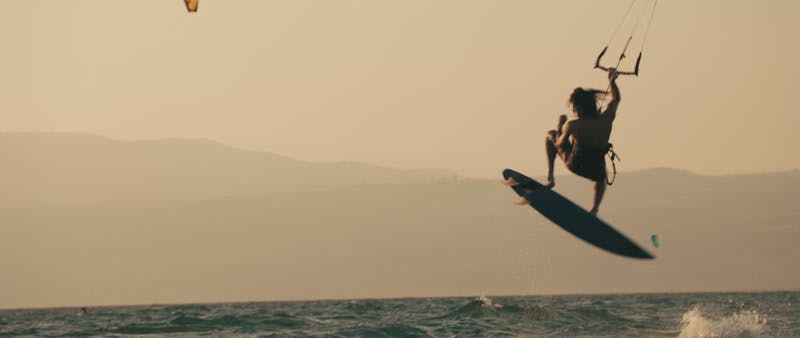 Wave-riding, Kitesurfing, Kiteboarding, Trick by Ami Bornstein – Stock ...