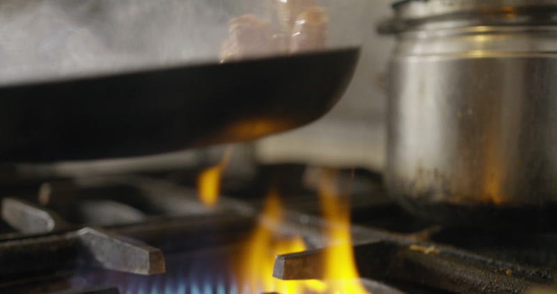 Chef, Tossing, Pan, Lifts by Omri Ohana – Stock Footage | Artlist