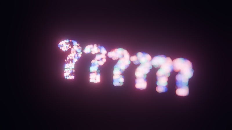 Question Mark, Screen, Pixels, Word by Finn Moeller – Stock Footage ...