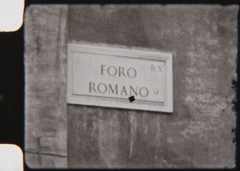 Old Film, 8mm, Fora Romano, Sign by Kristian Ozer Kettner – Stock ...