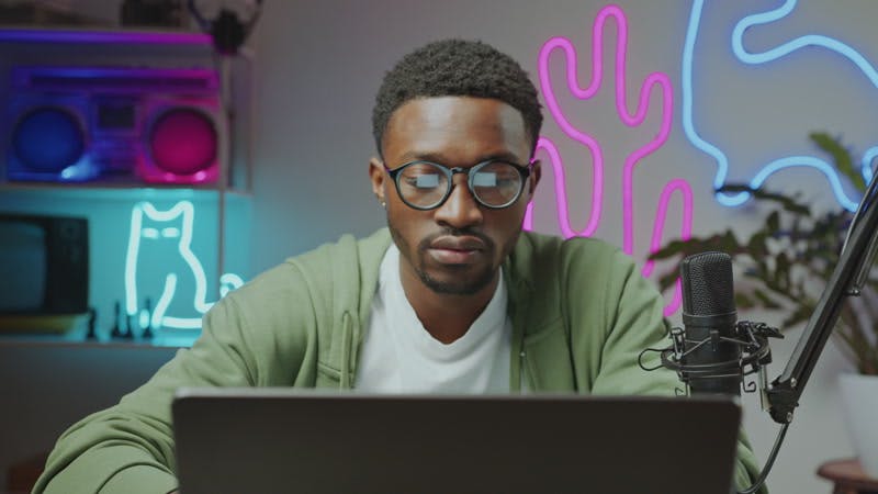 Vertical Format, Man, Vlogger, Streamer by Yuki Film – Stock Footage ...