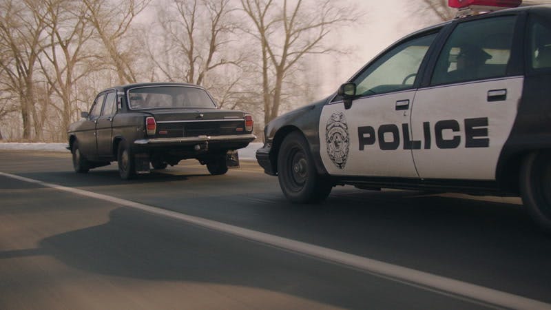 Crime-scene, Car-chase, Vintage-car, Officer by LACOFILMS – Stock ...