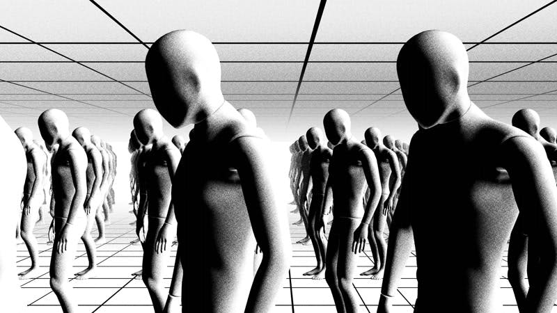 Vj Loop, Human Clones, Duplicate, Monochrome by Pixel DNA – Stock ...
