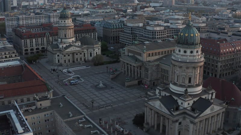 Religion, Cathedral, Church, City Square by 21 Aerials – Stock Footage ...