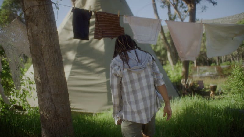 Family, Hanging Clothes, Dreadlocks, Daughters by Ross Hillier – Stock ...