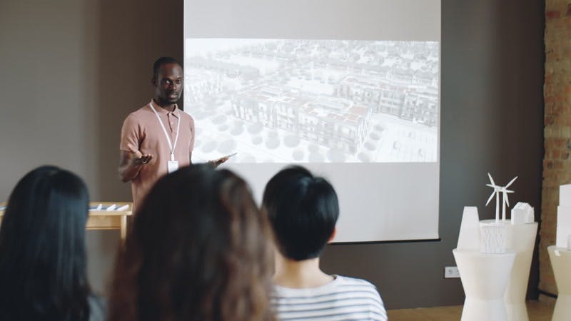 Audience, Lecture, Building Illustration, Projector Screen by ...