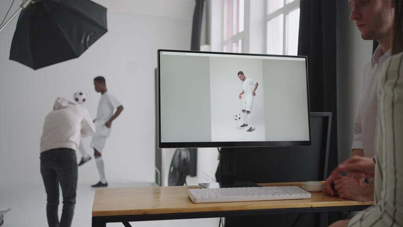 Football Player, Photoshoot, Pose, Computer Screen by Evgenii Petrunin ...