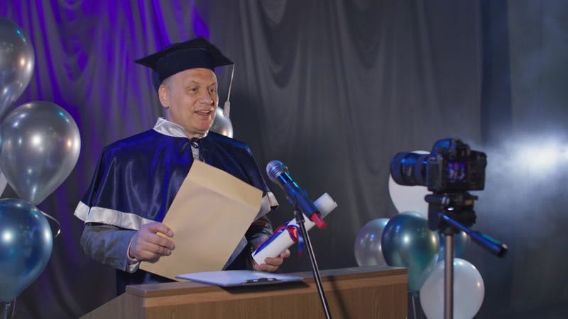 Graduation Ceremony, Man, Speech, Professor by Oleksandr Ostapchuk ...
