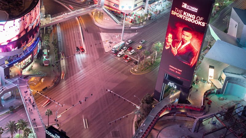 Las Vegas, Buildings, Highway, Neon Signs by Matt Johnson – Stock ...