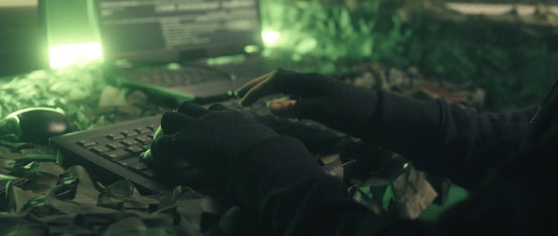 Programming Hacker Computer Keyboard By Thomas Gellert Stock Footage Artlist